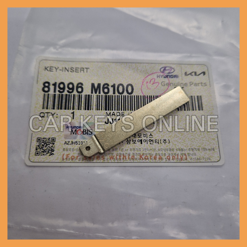 Genuine Kia Picanto Remote Key (95430-G6BB0)