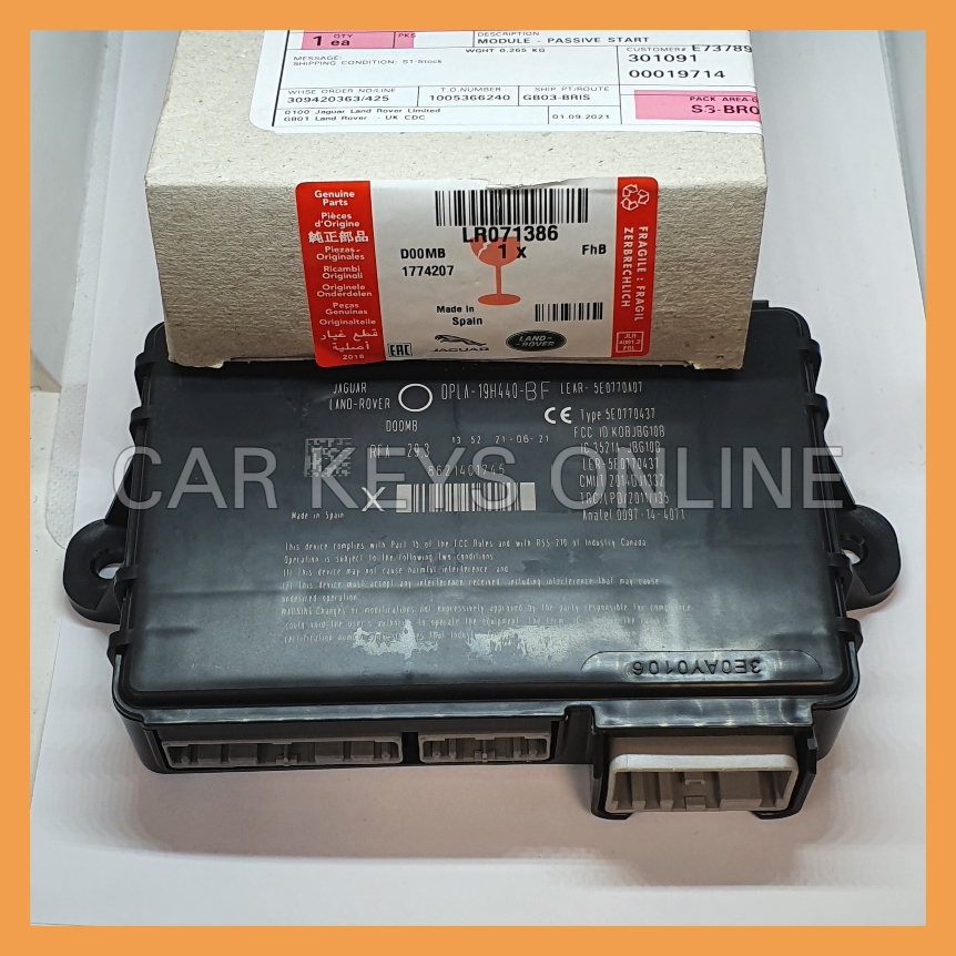 Genuine Jaguar Land Rover KVM (RFA Module) - Passive Entry (LR071386 ...